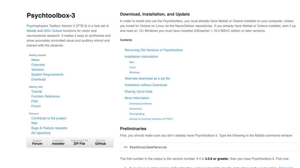 Psychtoolboxのインストール | みんなの教室
