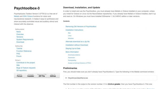 Psychtoolboxのインストール | みんなの教室